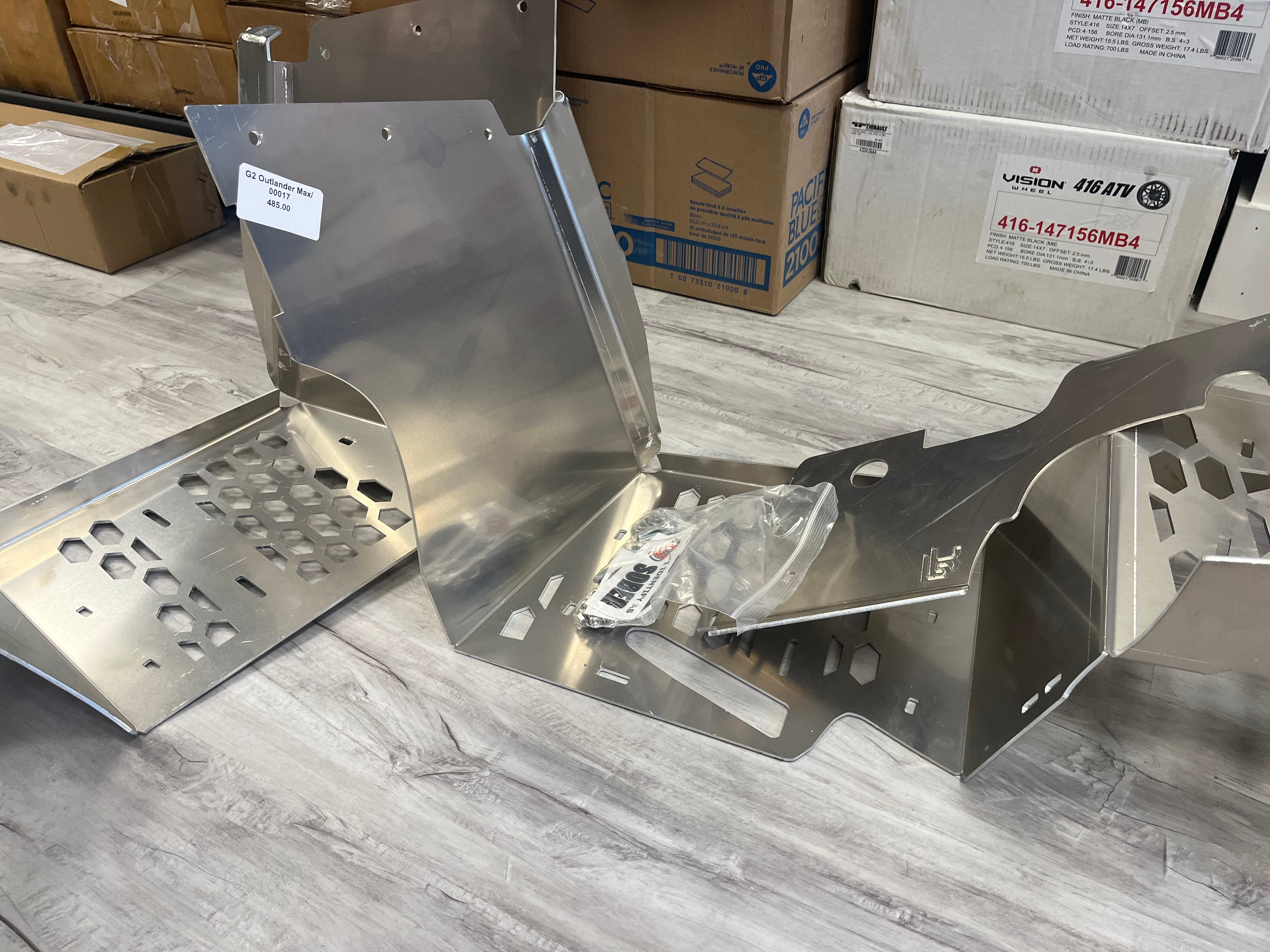 can am aluminum floor boards outlander max – hvpowersports